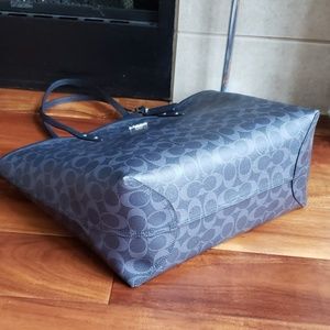 Coach | Bags | Coach Signature Reversible Pvc City Tote | Poshmark